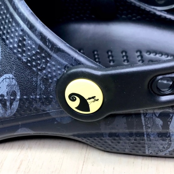 CROCS | Shoes | Crocs The Nightmare Before Christmas M4 W6 Glow Dark Black Clog Jack Skellington ...